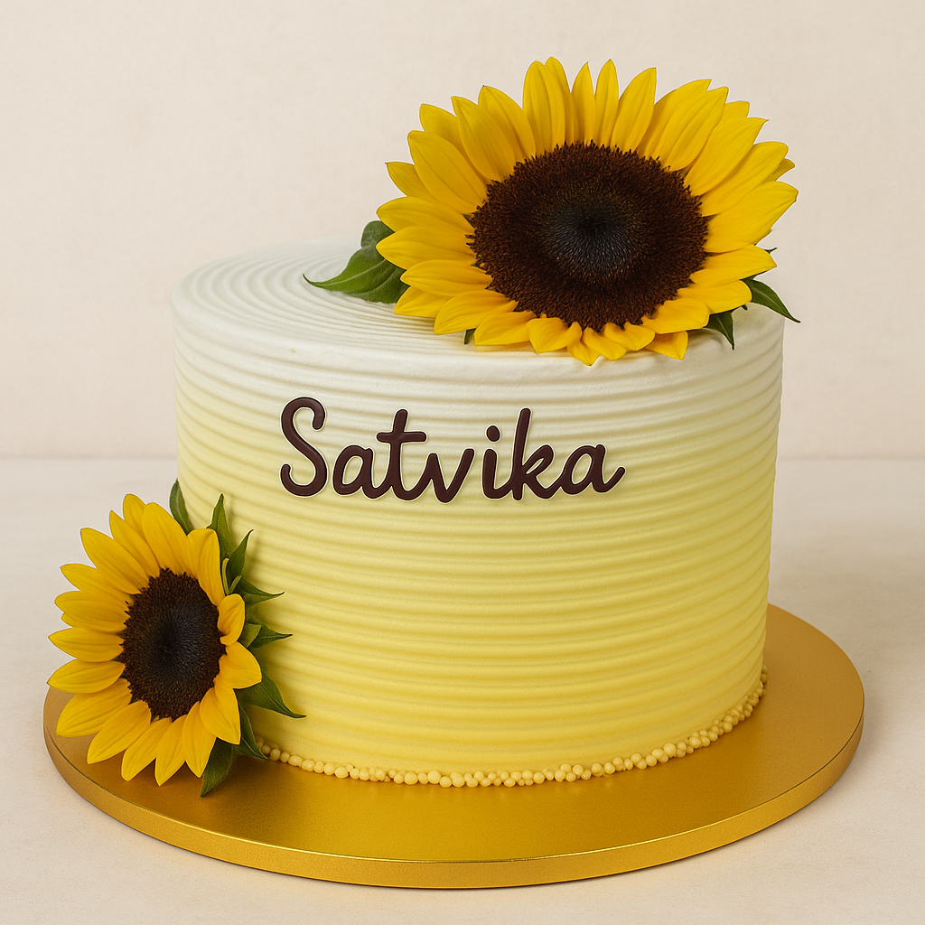 Sunflower Cake – Ginger Brown